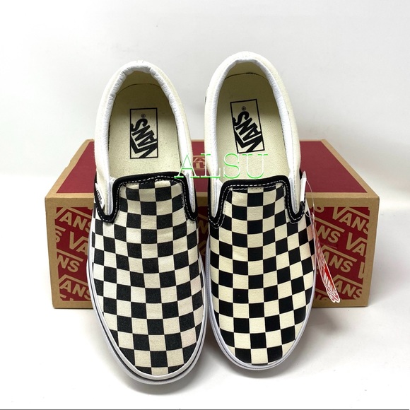 Vans | Shoes | Vans Classic Slip On Platform Checkerboard Womens | Poshmark